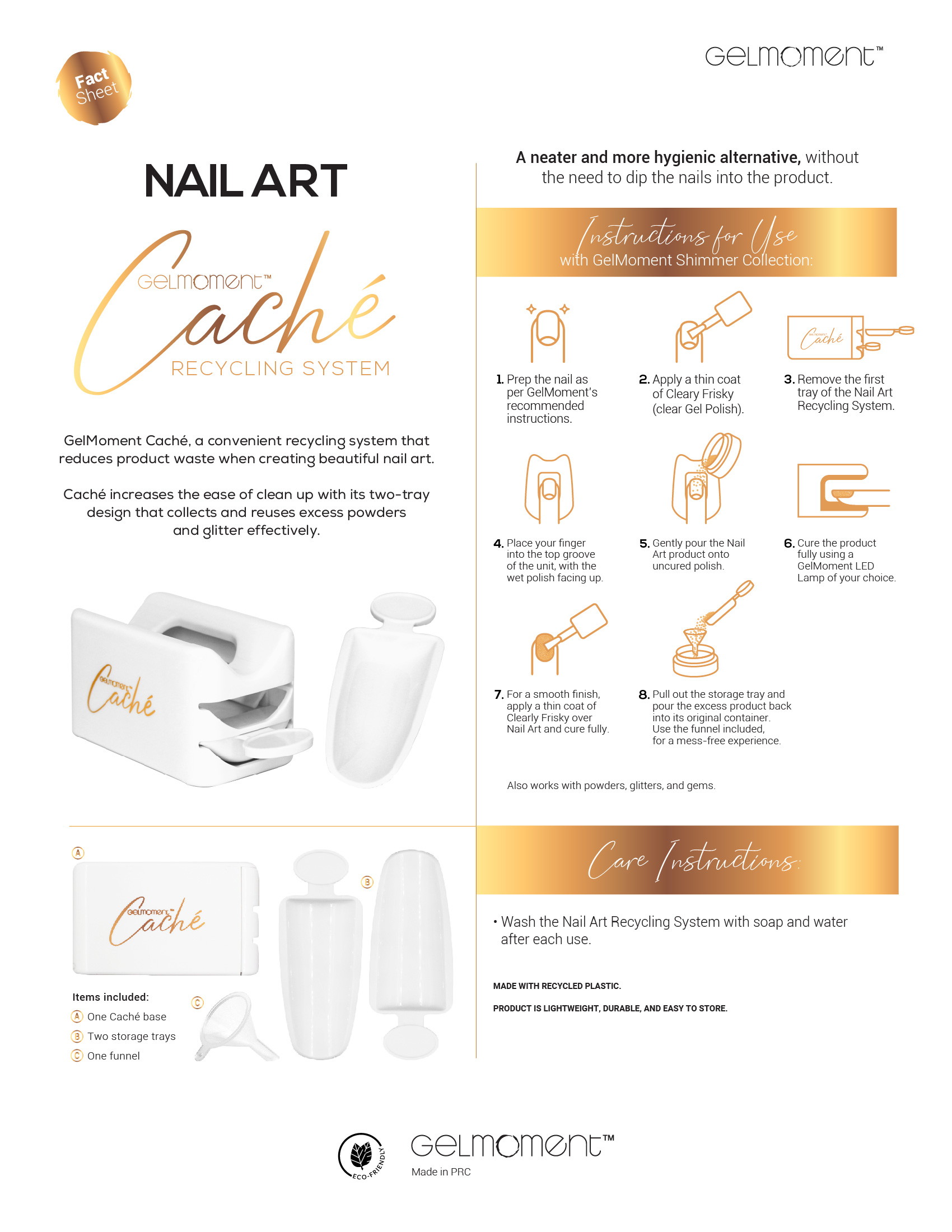 Caché Nail Art Recycling System | GelMoment.com
